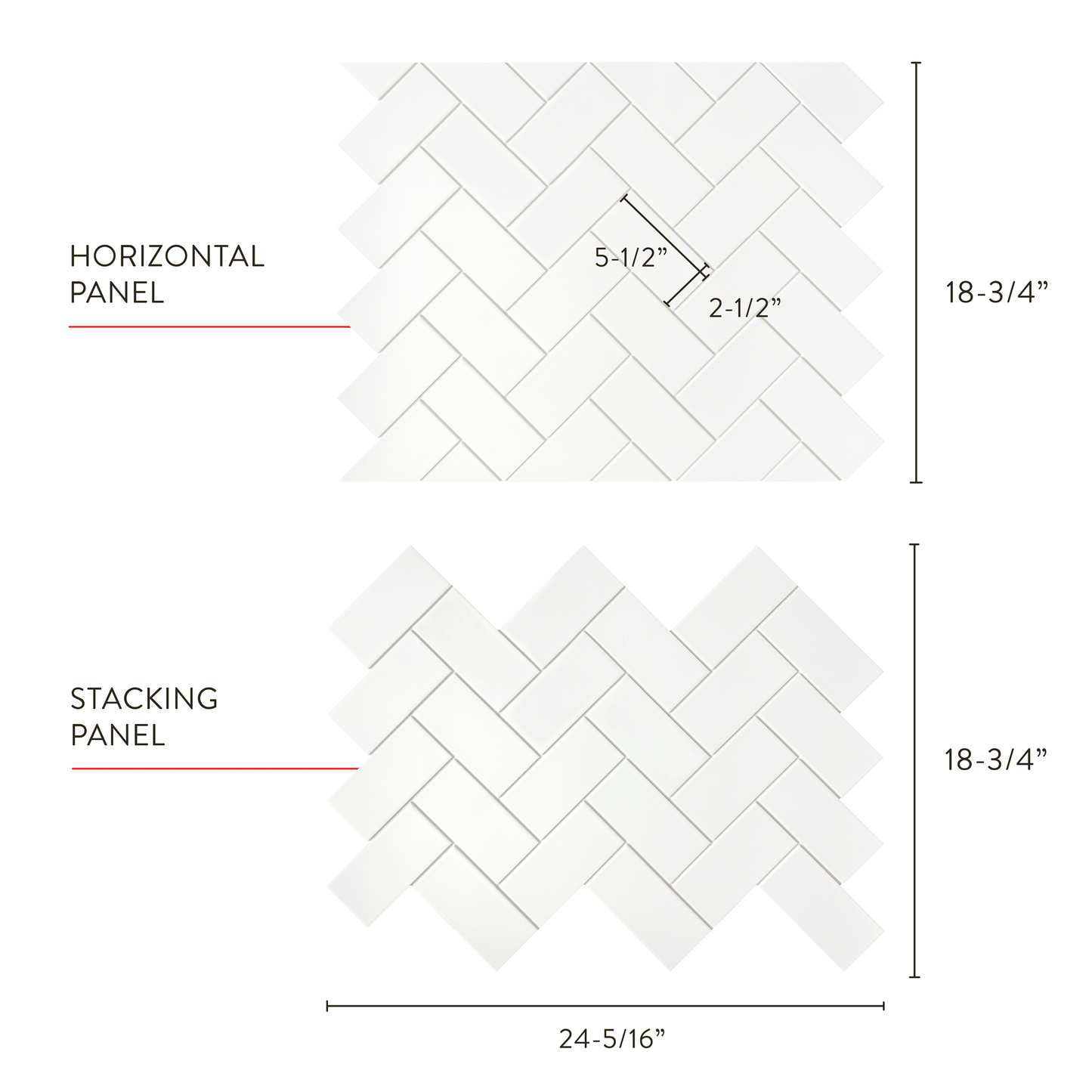 3x6" Herringbone – Shop Six3Tile